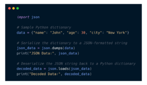 Data Serialization in Python: JSON vs. Pickle
